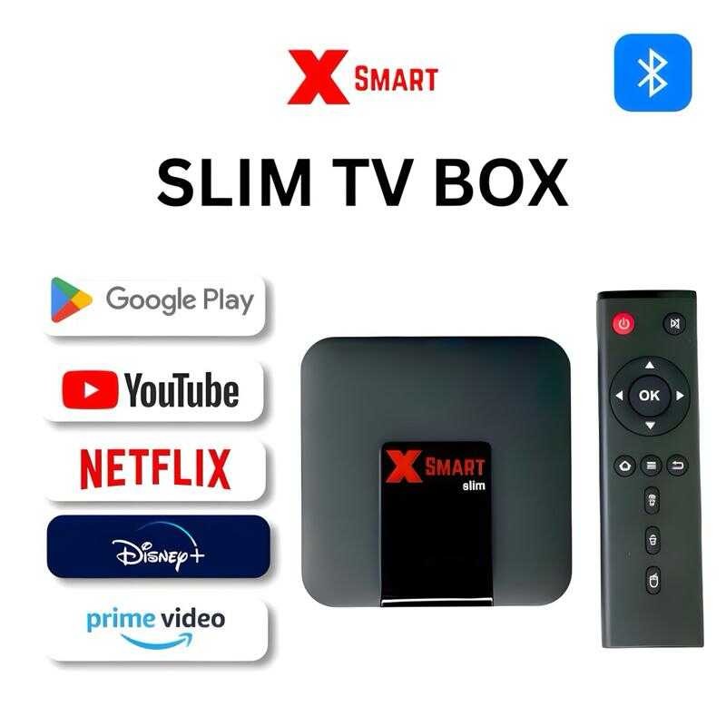 SLIM - Android TV BOX | FREE Movies | Bluetooth | 5G Wifi | For Smart ...