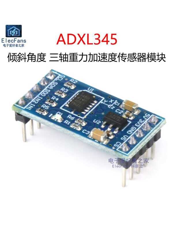 ADXL345 Chip Inclination Digital Three-Axis Gravity Acceleration Tilt Angle Sensor Module IIC ...