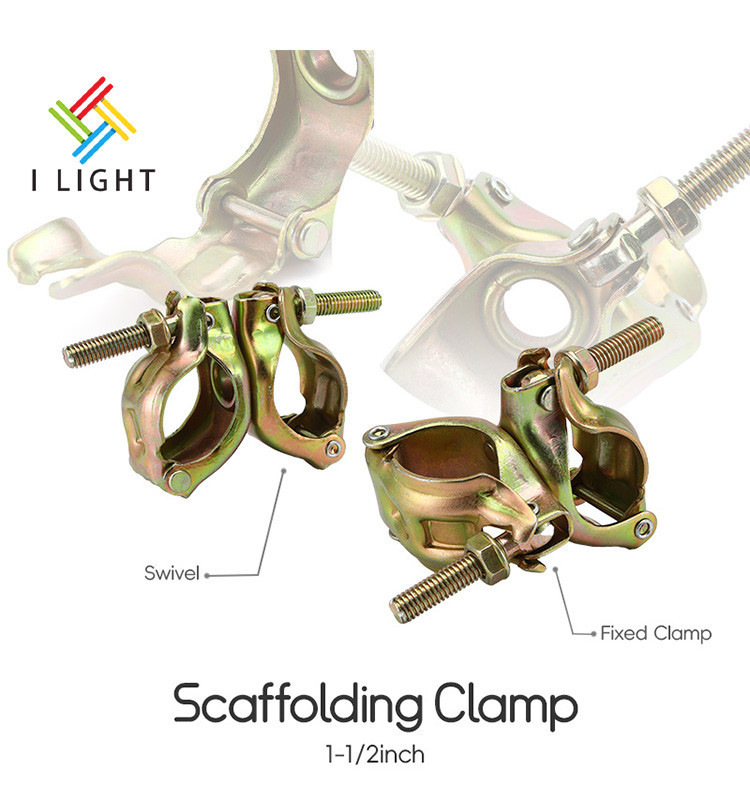 （Fast&COD）（1PCS）Scaffolding Clamp Thicken 1-1/2 Inch Swivel/Fixed Clamp ...