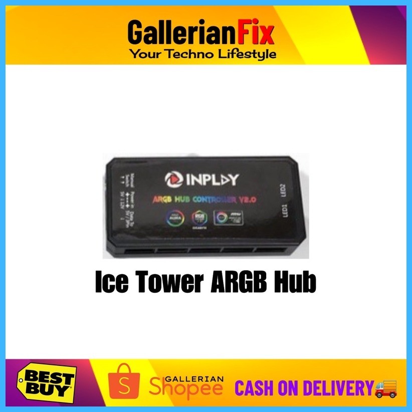 Remote/4pin Molex/Hub Controller 6pin - Compatible to Inplay Ice Tower ...