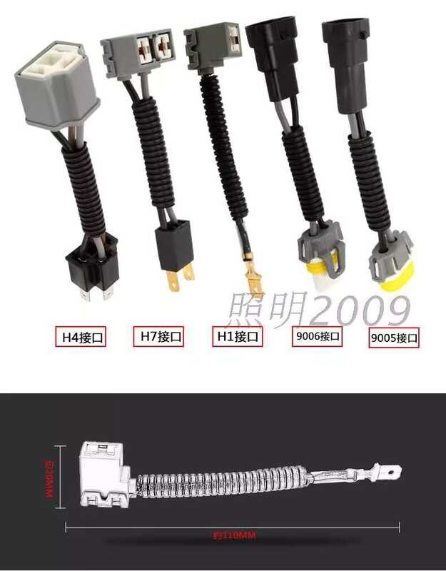 Car H4 Headlight Socket Plug Ceramic Lamp Holder High Temperature ...