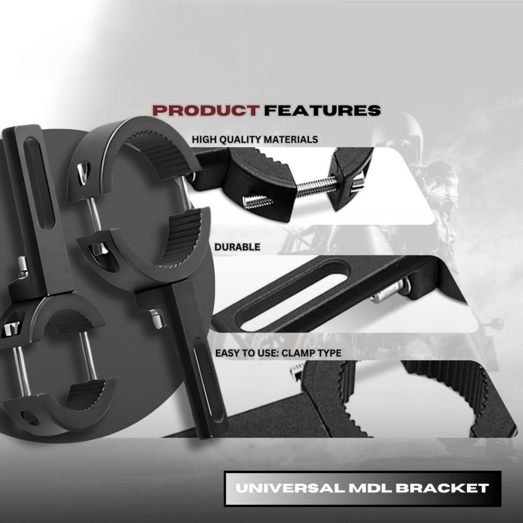 Universal 20-38mm/38-60mm MDL Bracket Clamp Type for MOTORCYCLE ...