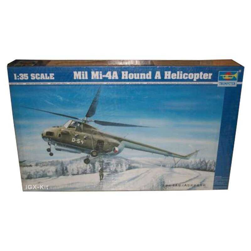Trumpeter 05101 1/35 Scale Soviet Mi4 Mi-4A Hound A Helicopter Toy ...