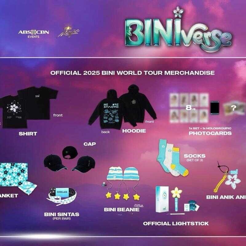 BINI Biniverse World Tour 2025 OFFICIAL Merchandise | Shopee Philippines