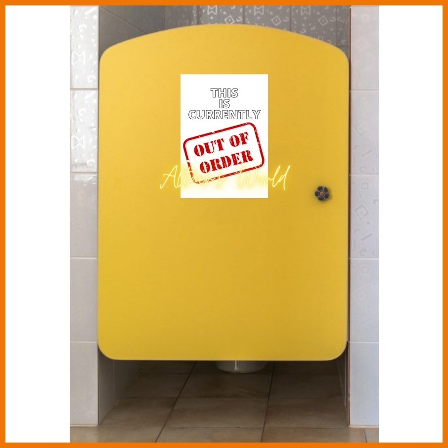 Out of Order Safety Warning Aesthetic Signage | Laminated Sign ...