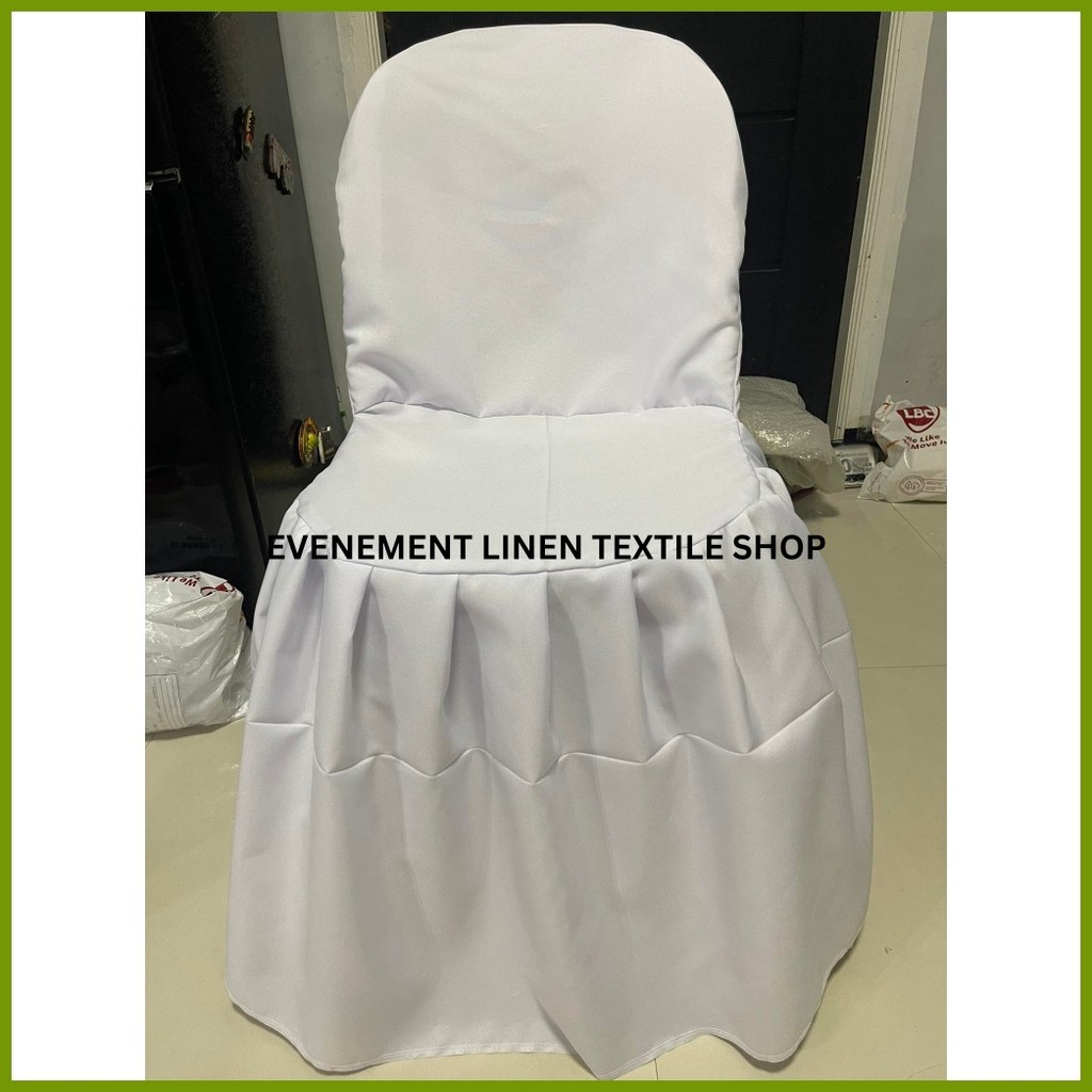 ๑ ⚽︎ Chair Cover Monoblock Cover Catering Katrina US Fabric with Pleats ...