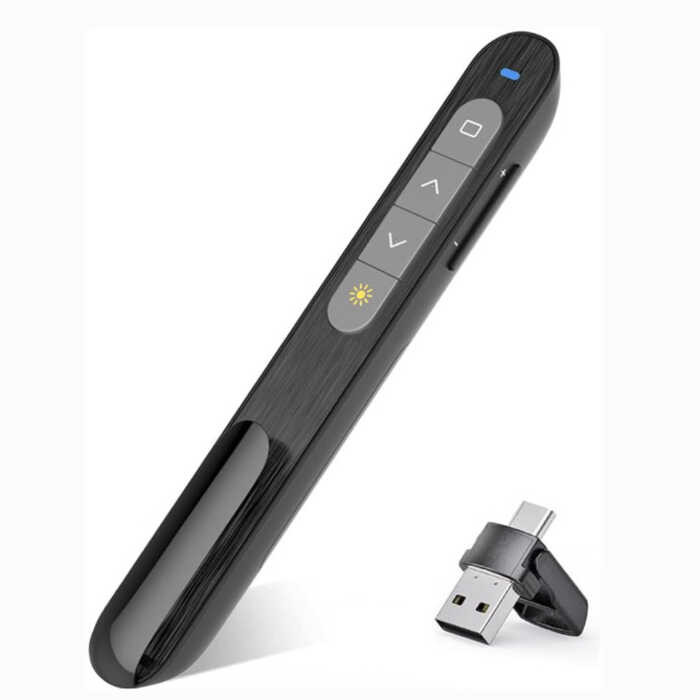 New PPT Flip Remote Control Electronic Wireless Pointer Pen Red Light ...