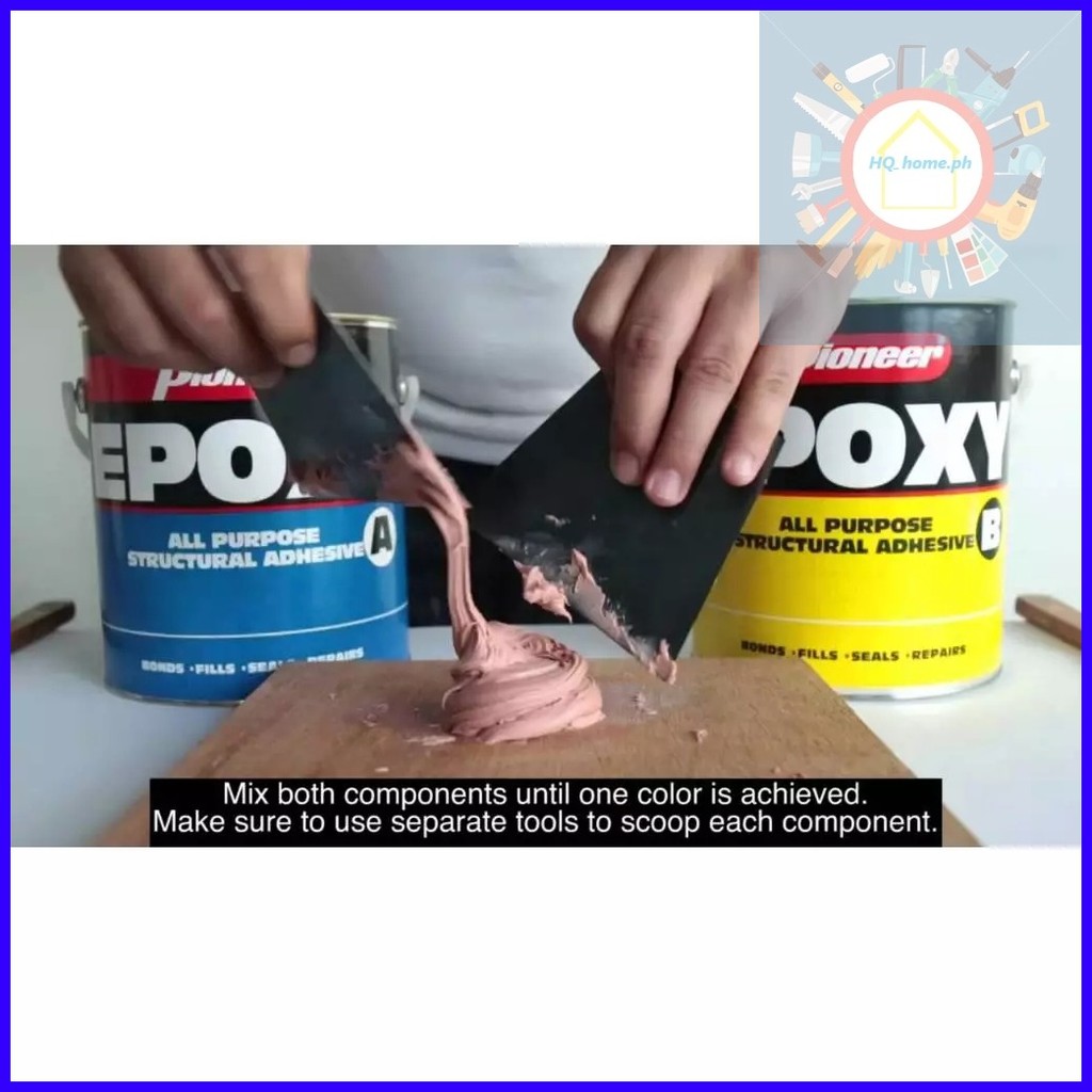 PIONEER Epoxy All Purpose A/B Set 1ltr 1/2ltr 1/4ltr 1/8ltr | Shopee ...