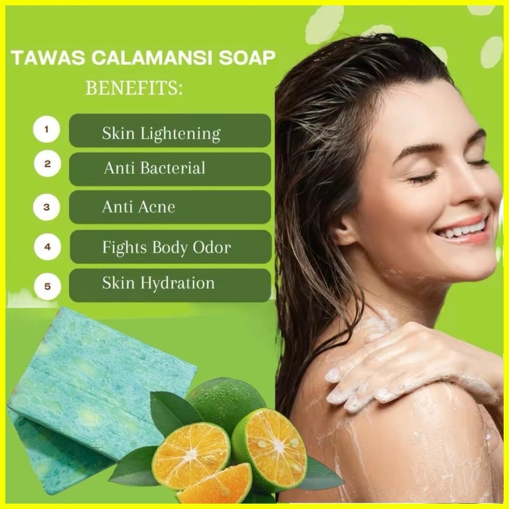 Kirei 20pcs Kalamansi Glutathione mini rebar pure rebar soap in a pouch ...