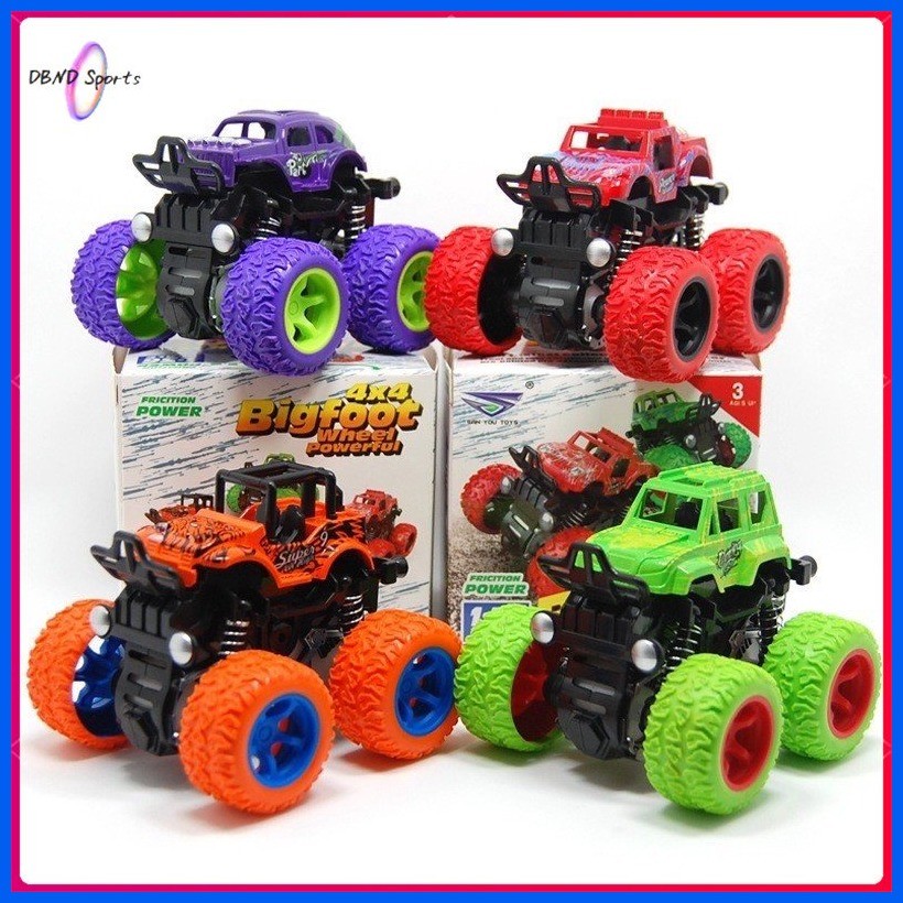 Monster Truck Kids Toy Car Four Wheel Drive Off Road Inertia Friction ...