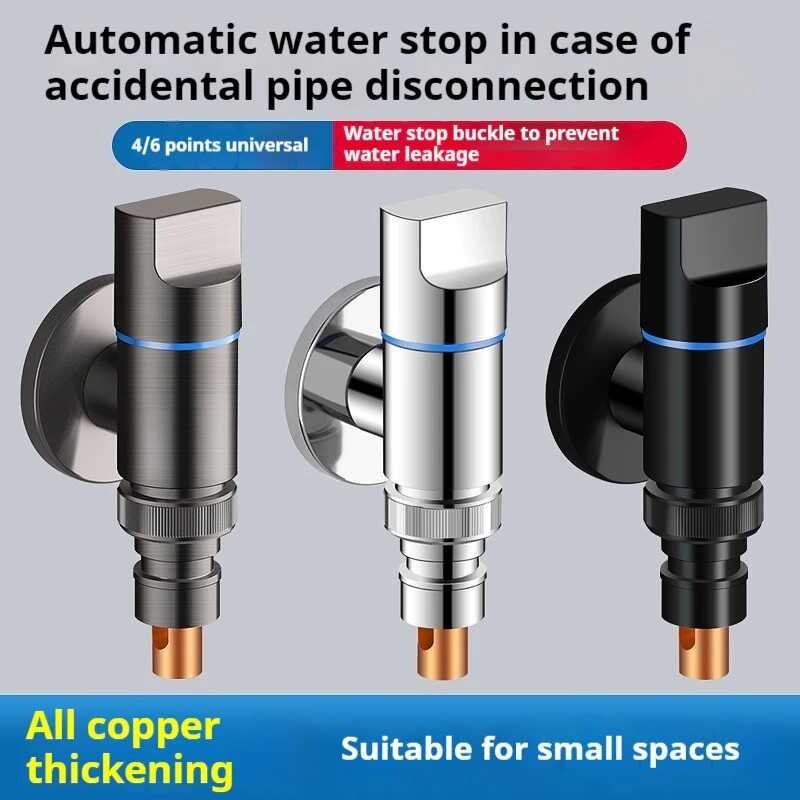 Washing hine Automatic Stop for Laundry Bathroom Angle Vae Universal ...