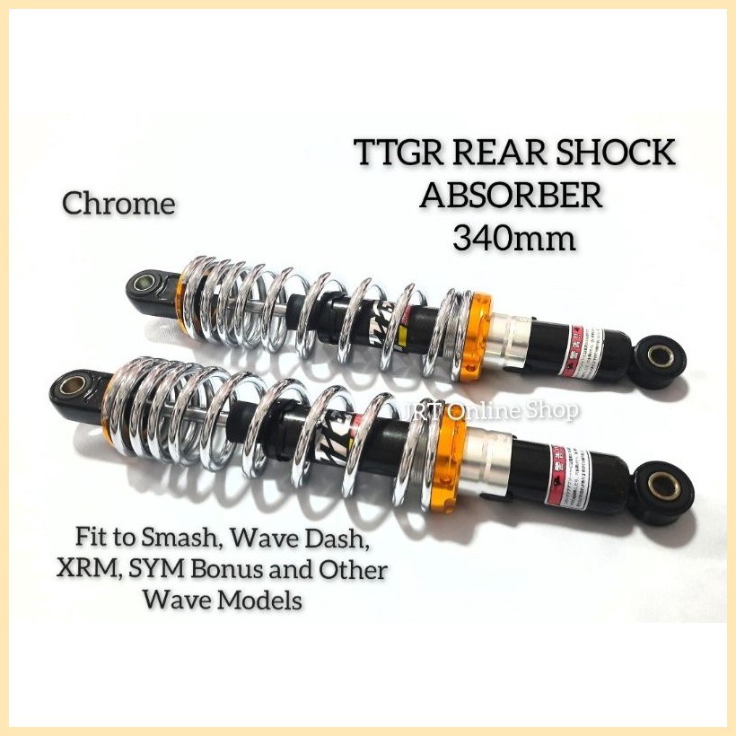TTGR Rear Shock Absorber Chrome 340mm | Shopee Philippines