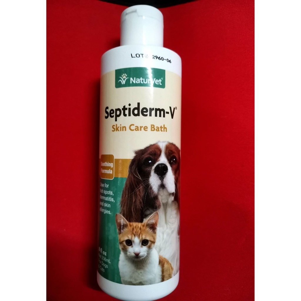 ♞Naturvet: Septiderm-V Skin Care Bath for Dogs and Cats (Medicated ...