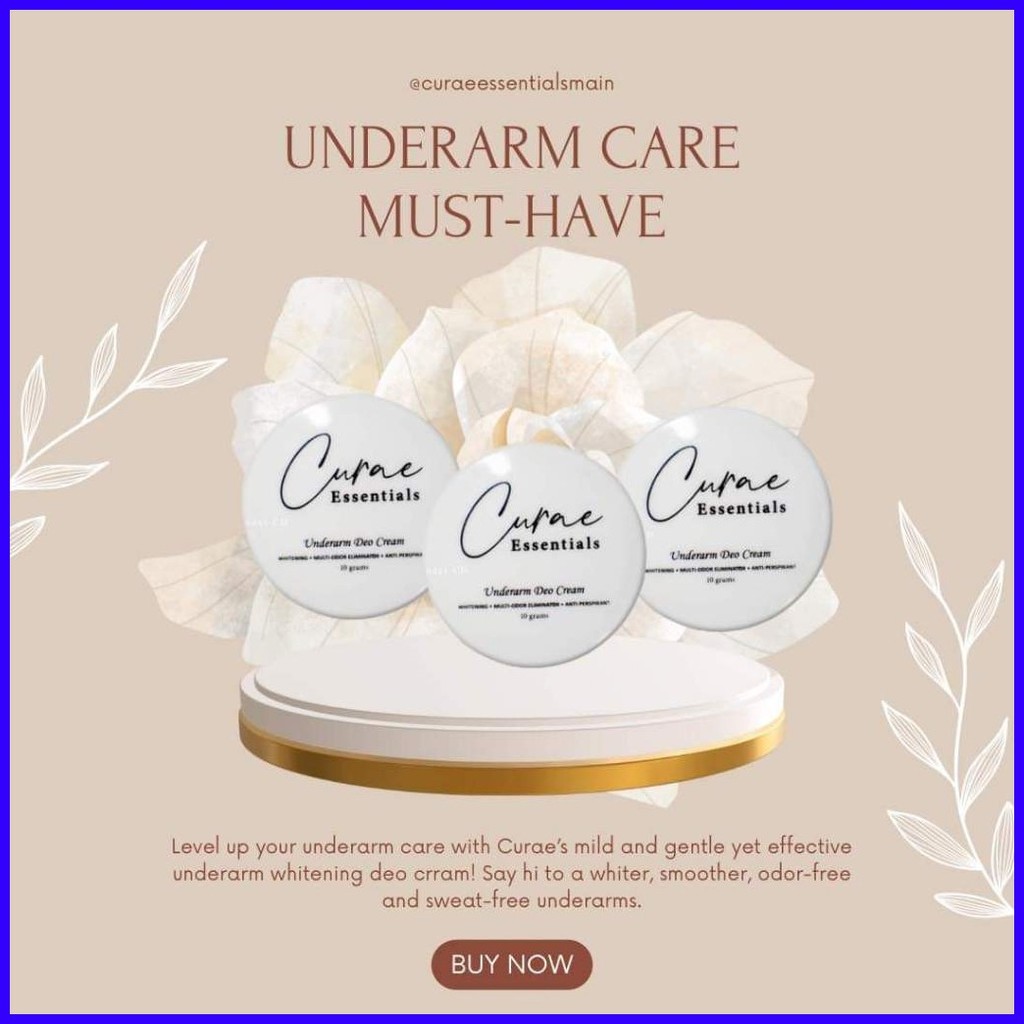 CURAE ESSENTIALS Underarm Deo Cream 10g ALL ORIGINAL | Shopee Philippines