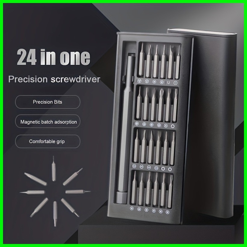 24-in-1 Precision Magnetic Screwdriver Repair Multipurpose Screwdriver ...