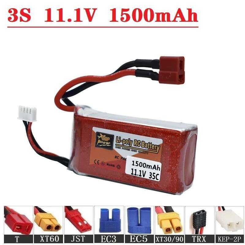ZOP Power 11.1V 1500mAh Lipo Battery For RC Helicopter Toys Car Boats Drone Parts 3s battery 11 ...