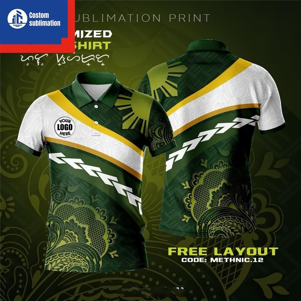 Custom Full Sublimation Polo Shirt Quick drying men's and women's polo ...