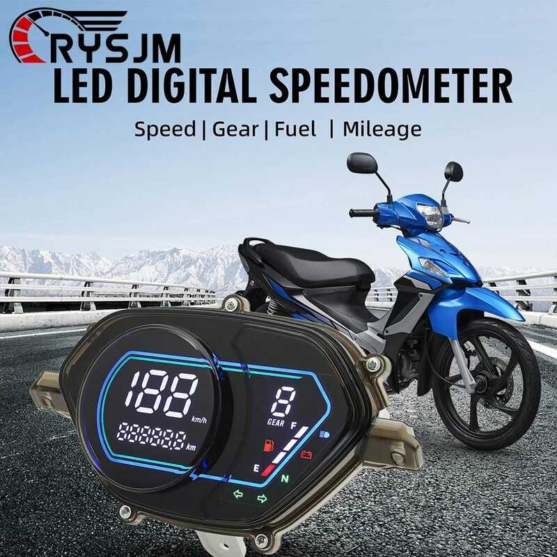 0 * LED Motorcycle Speedometer Moto Dashboard Speed Gear Fuel ...
