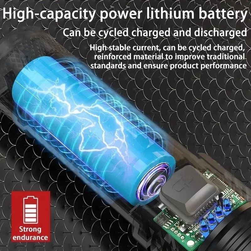 Korea LED Flashlight Rechargeable flash light Heavy Duty Flashlight ...