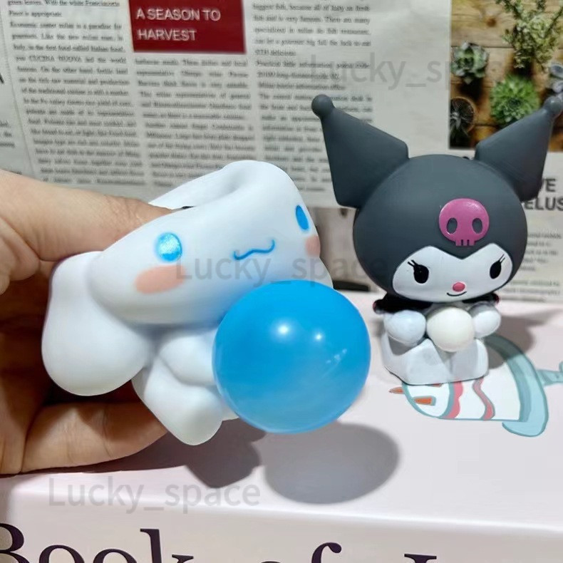 Kuromi Spit Bubble Doll Toys sanrio Squishy Toys Pinch Slow Rebound ...