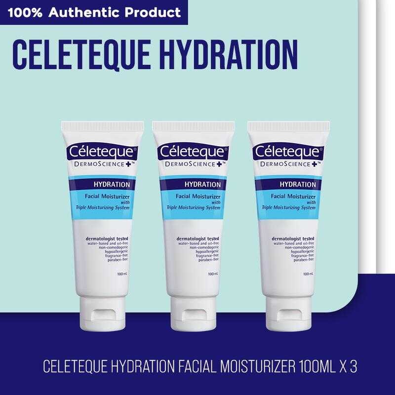 Celeteque Hydration Facial Moisturizer 100Ml X 3 | Shopee Philippines