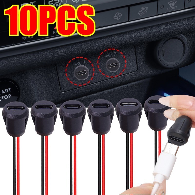 2 Pin Female Socket Connector - Type-C Charging Port Socket - High ...