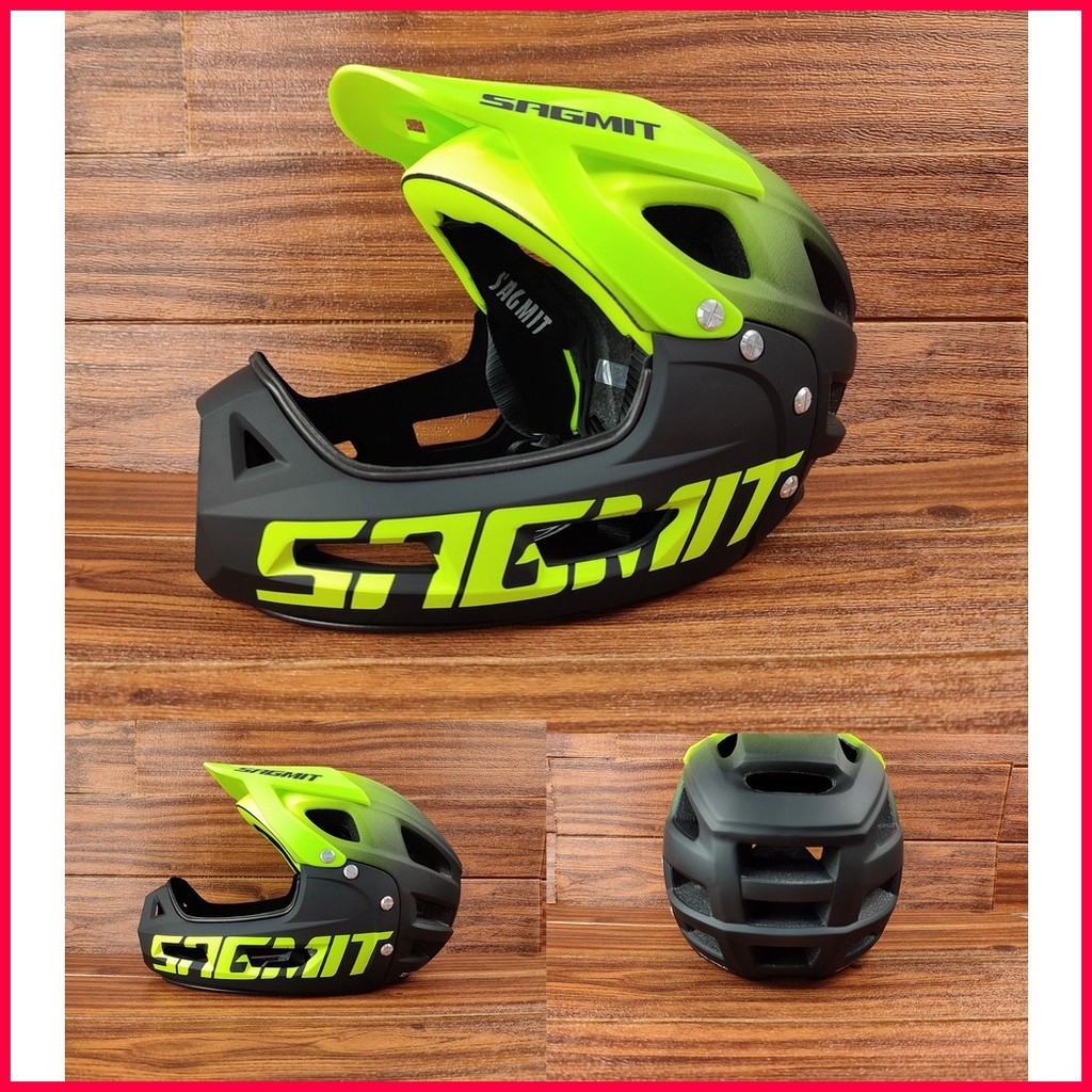 ⇩ Sagmit RSPRO Fullface MTB Helmet Detachable Chin Guard Cycling ...