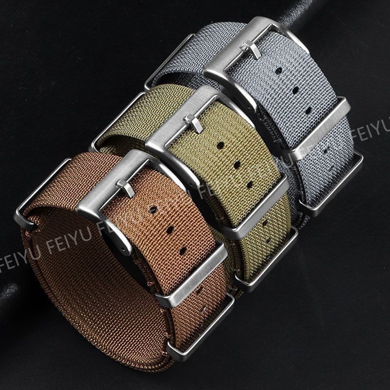 NATO Nylon Canvas Watch Strap ZULU Watch Band One Loop Bracelet 18mm ...