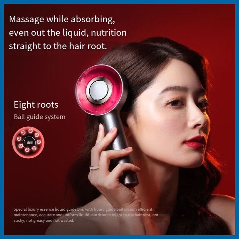 Red Light Electric Hair Growth Massage Comb Anti Hair Lose Scalp ...