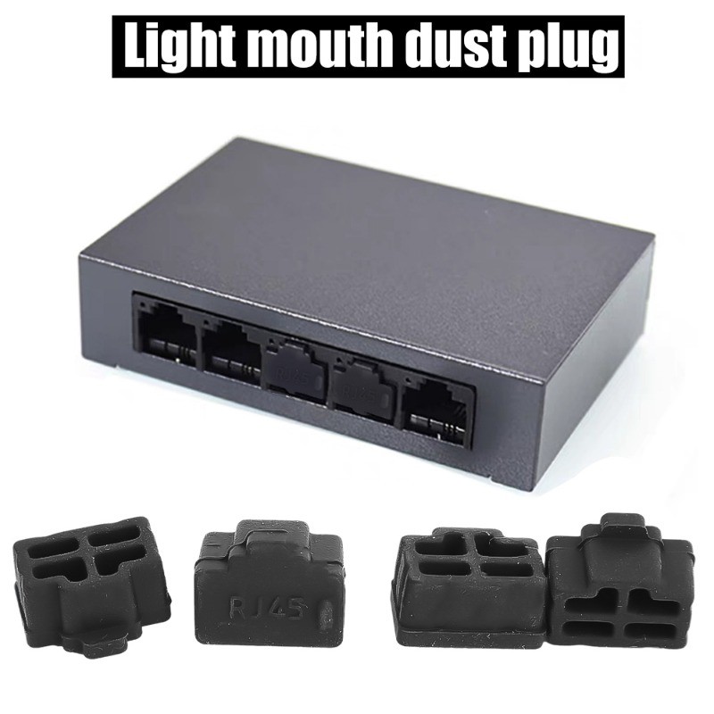 Silicone RJ45 Port Dust Protector | 10 PCs Flexible Ethernet Cover for ...