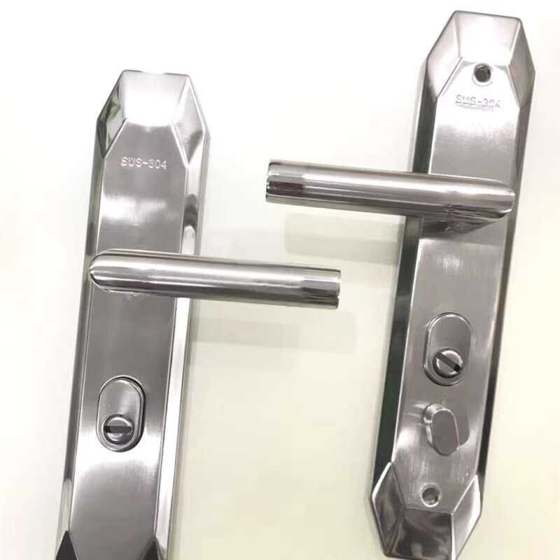 Door stainless steel anti-theft panel large door lock, universal lock ...