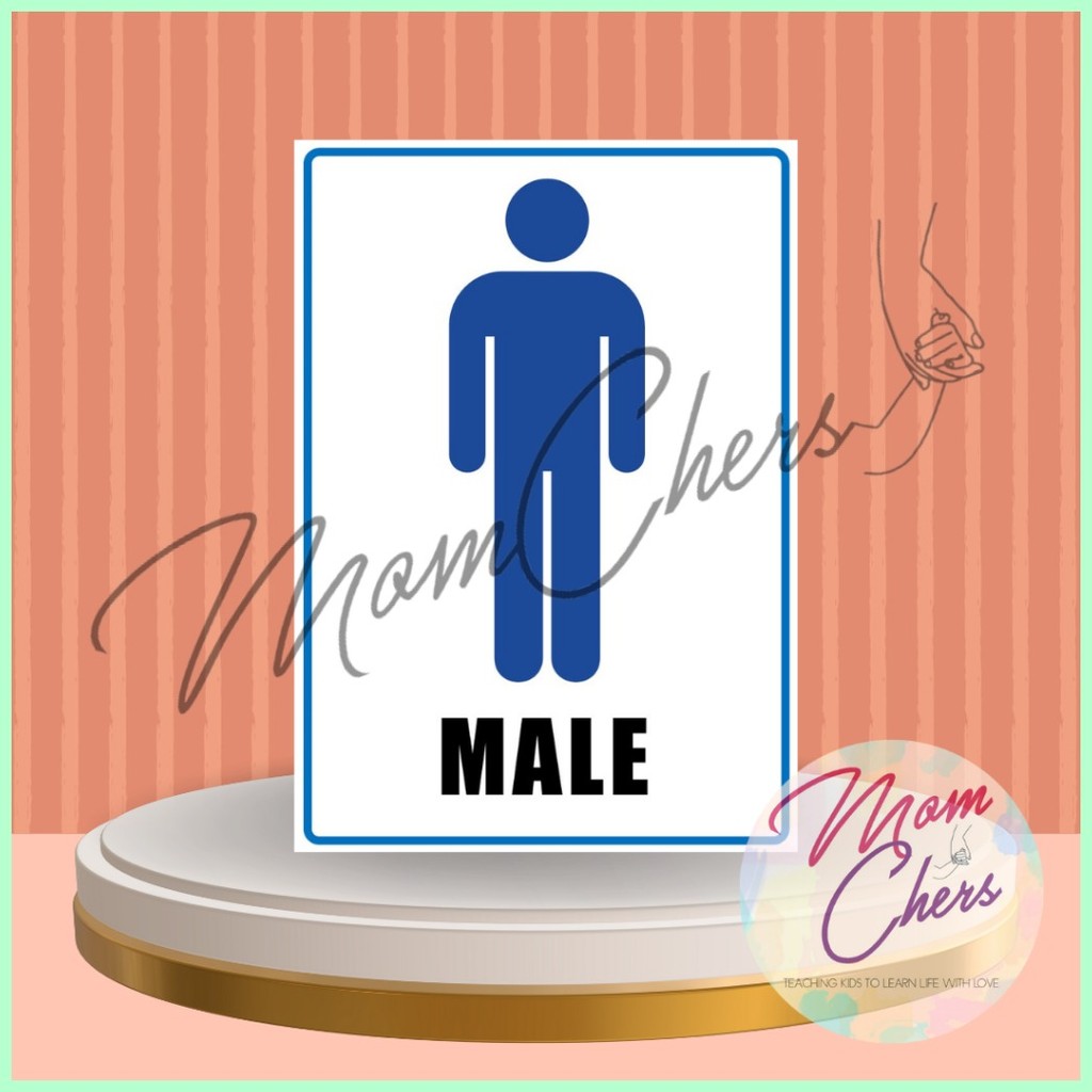 ⋨ LAMINATED SIGNAGE FOR CR RESTROOM PUBLIC TOILET 250mic | Shopee ...
