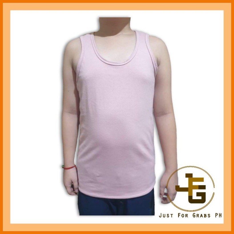☪ Assorted Plain Colored Cotton Sando for Kids - Retail (1pc) | Shopee ...