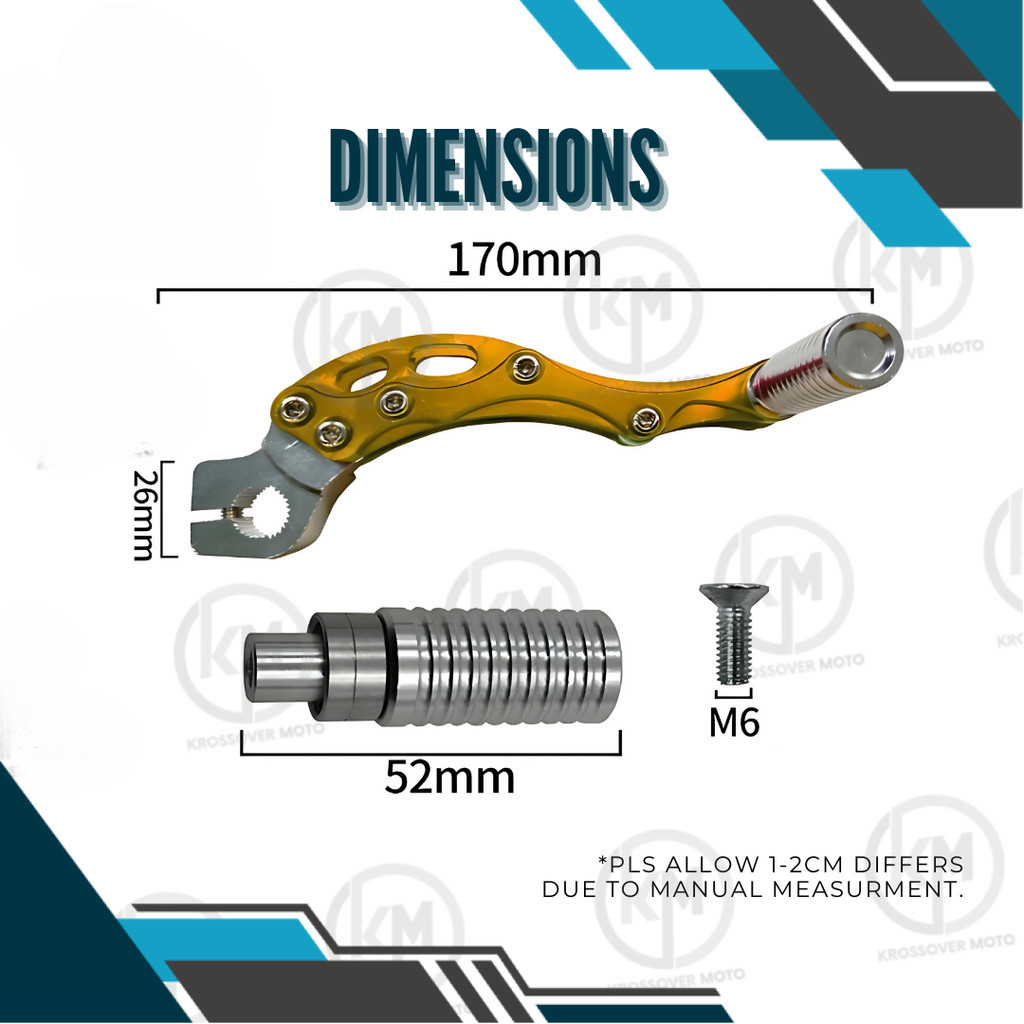 KICK START ARM FOR YAMAHA MOTORCYCLE PARTS AND ACCESSORIES | Shopee ...