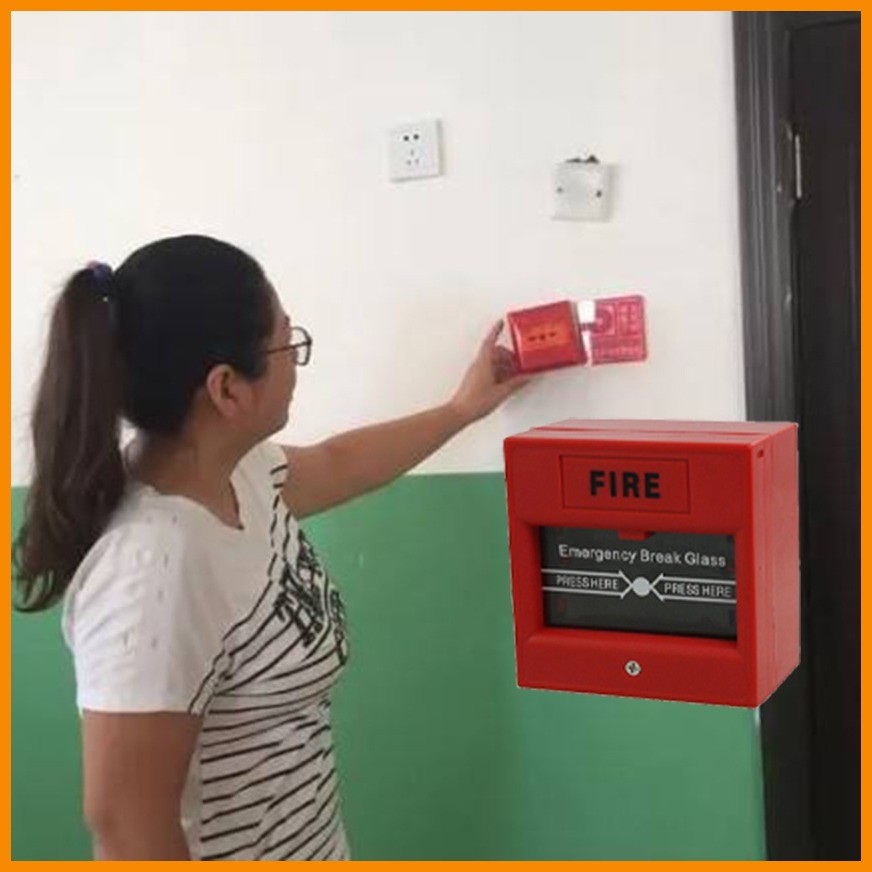 Fire Emergency Alarm Manual Glass Break Alarm Safety Push-button Fire ...