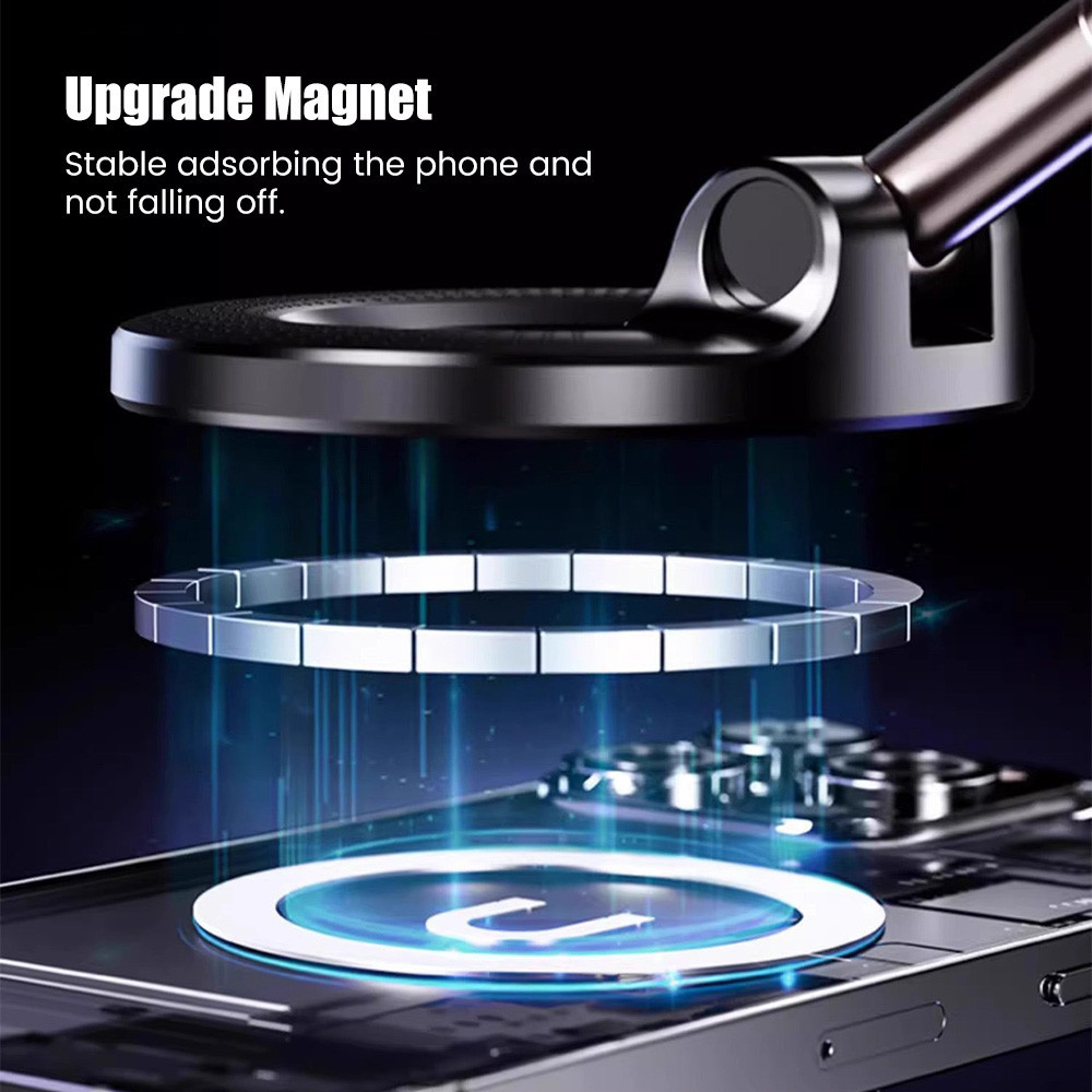 Adjustable Foldable Phone Holder Vacuum Suction Stand 360° Rotation For ...