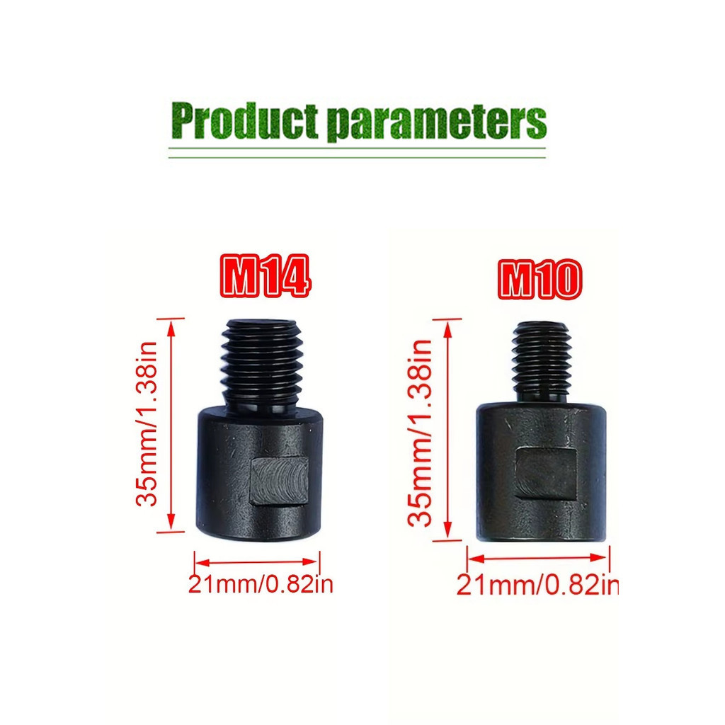 For M14 Adapter Angle Grinder M10 Converter Adapte Arbor Connector ...