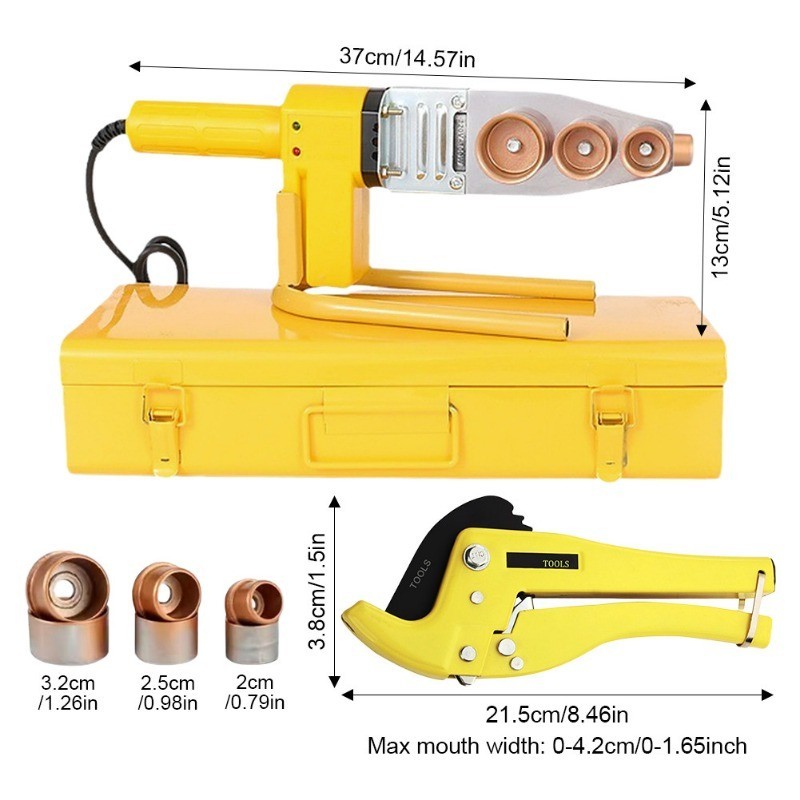 1000W Hot Melt Machine/Fusion Machine/PPR Heater Machine Heavy Duty ...