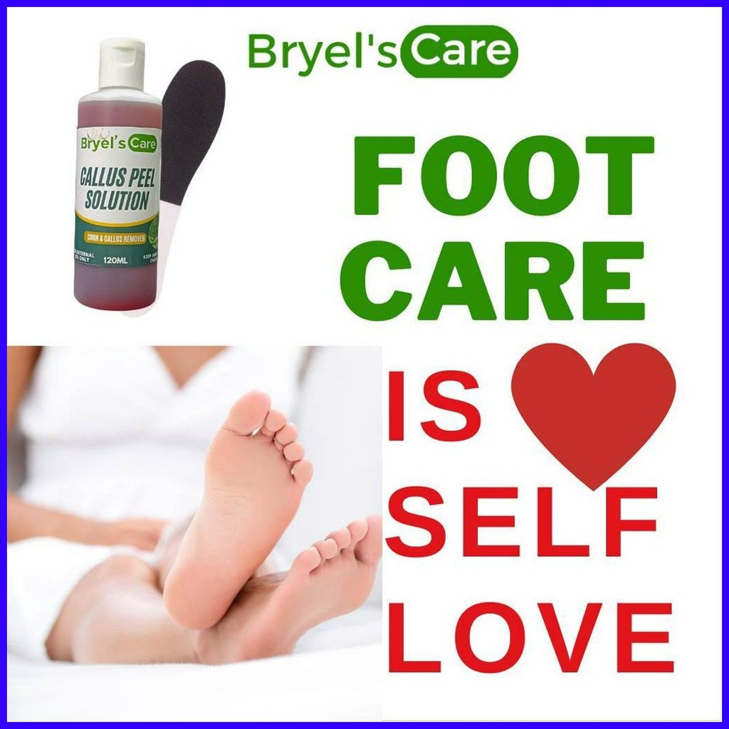 BRYELS CARE CALLUSES REMOVER 120ML WITH FREE CALLUS PILE Pantanggal ng ...