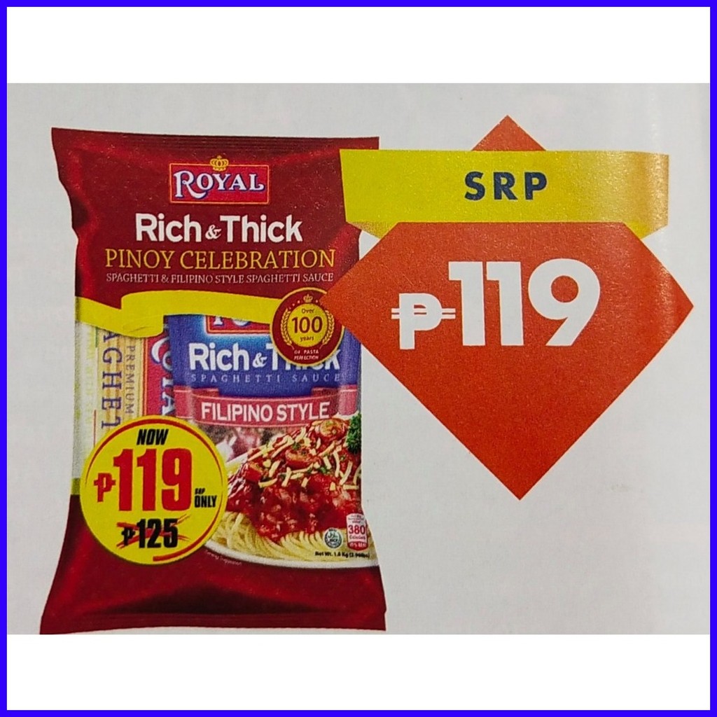 Royal Filipino Style Celebration: Royal Spaghetti Pasta 800g + Royal ...