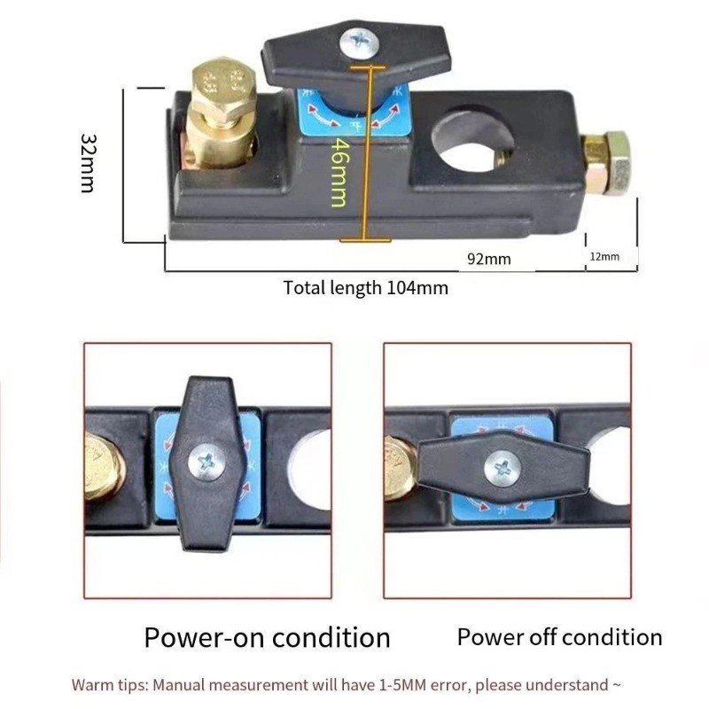 Car Battery Disconnect Switch Quick Cut-off 12V/24V Battery Terminal ...
