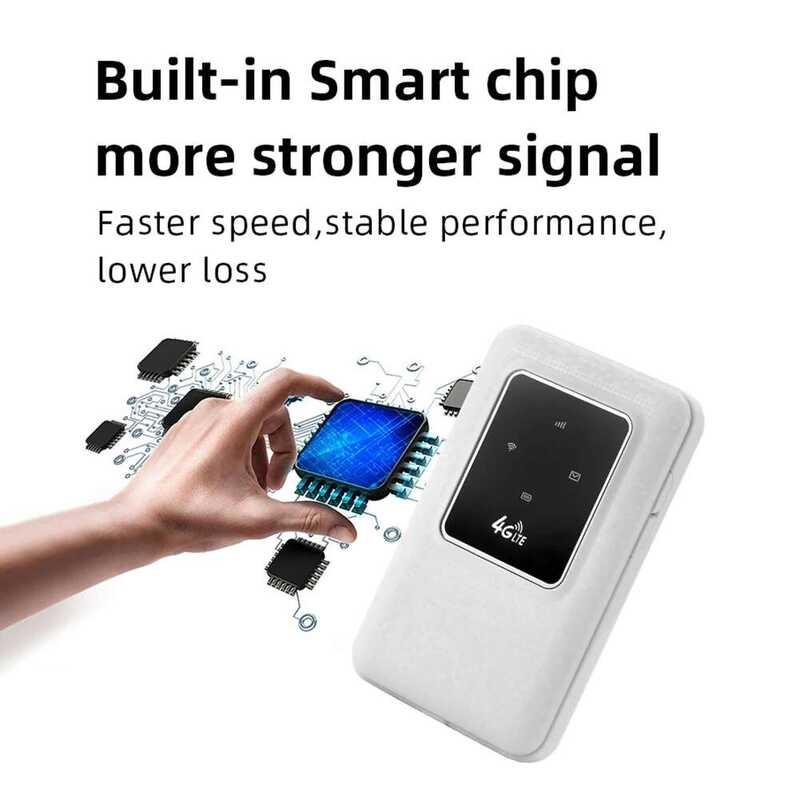 G Global LTE Esim MIFI Wifi Portable Wi Fi Device With SIM Card Slot ...