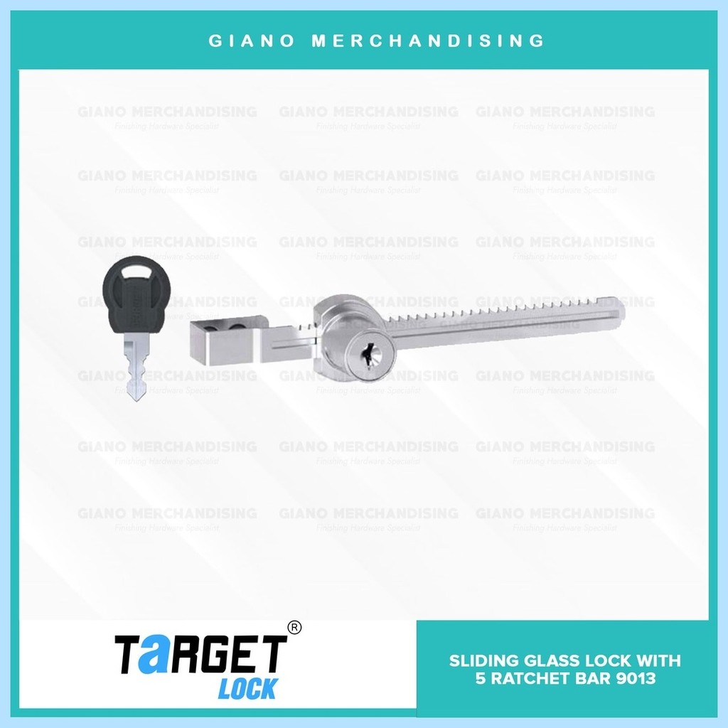 ♞Sliding Glass Lock 9013 with 5" Ratchet Bar ® ∆ | Shopee Philippines