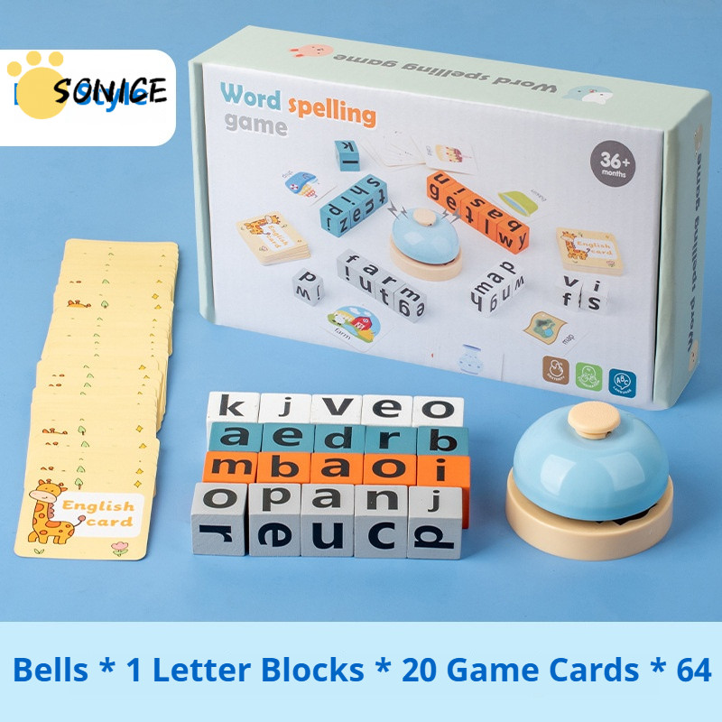 Safe Wooden English Spelling Game Toy Multiplayer English Word Battle ...