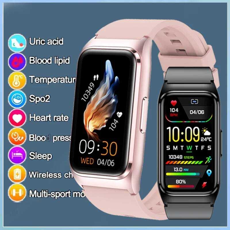 New 3 A Ecg+Ppg Smart Watch Men Blood Pressure Uric Acid Call Reminder ...
