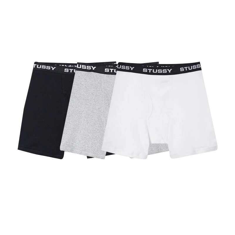 S Brand Boxer Briefs Classic Men's Long Cotton Boxer Shorts Basic ...