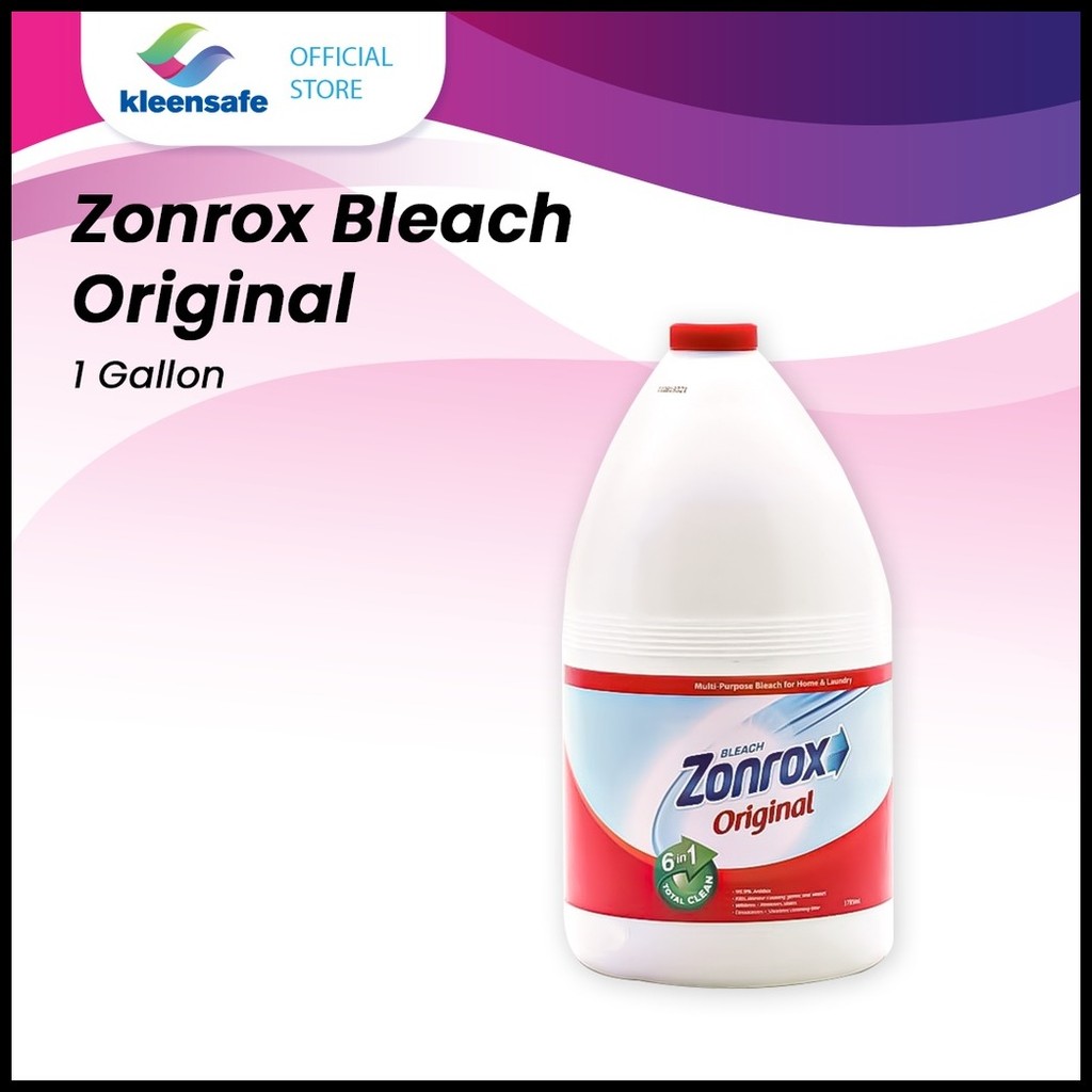 Kleensafe X Zonrox Original Bleach 1 Gallon Surface Cleaner Kitchen ...