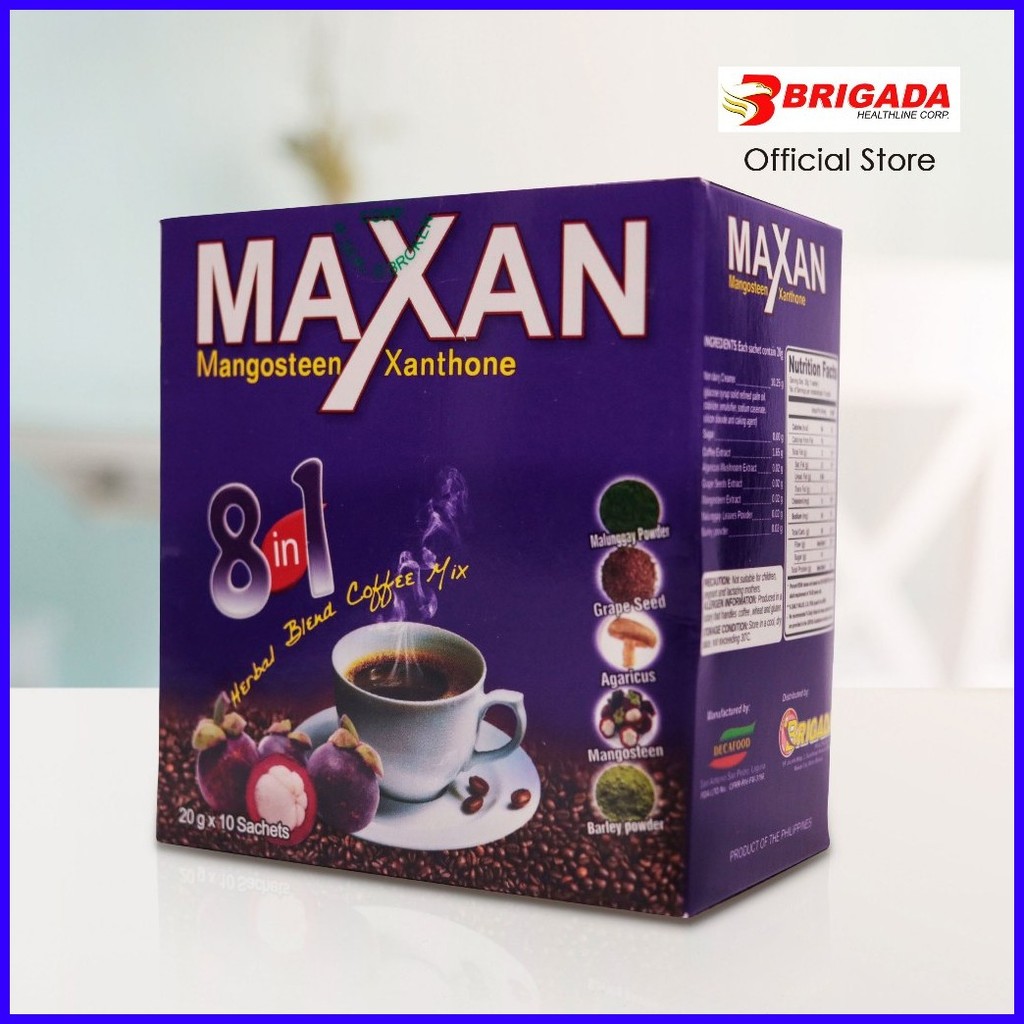Maxan Mangosteen Xanthone 8 In 1 Coffee | Shopee Philippines