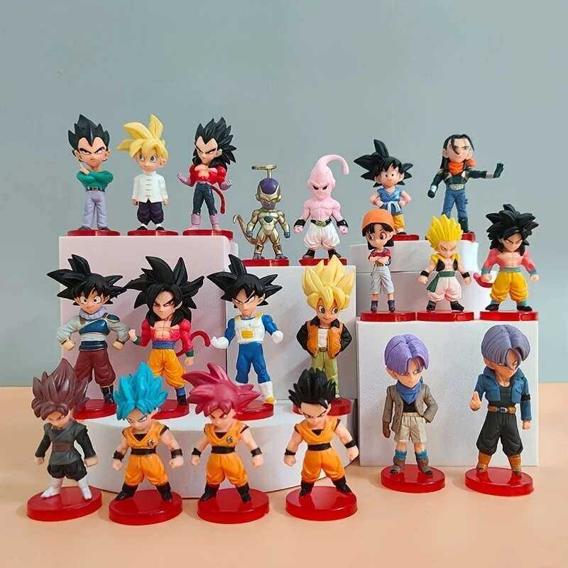 69 2A 36 B5 69 F9 Dragon Ball Figures Saiyan Goku Mini Anime Figure 20 ...