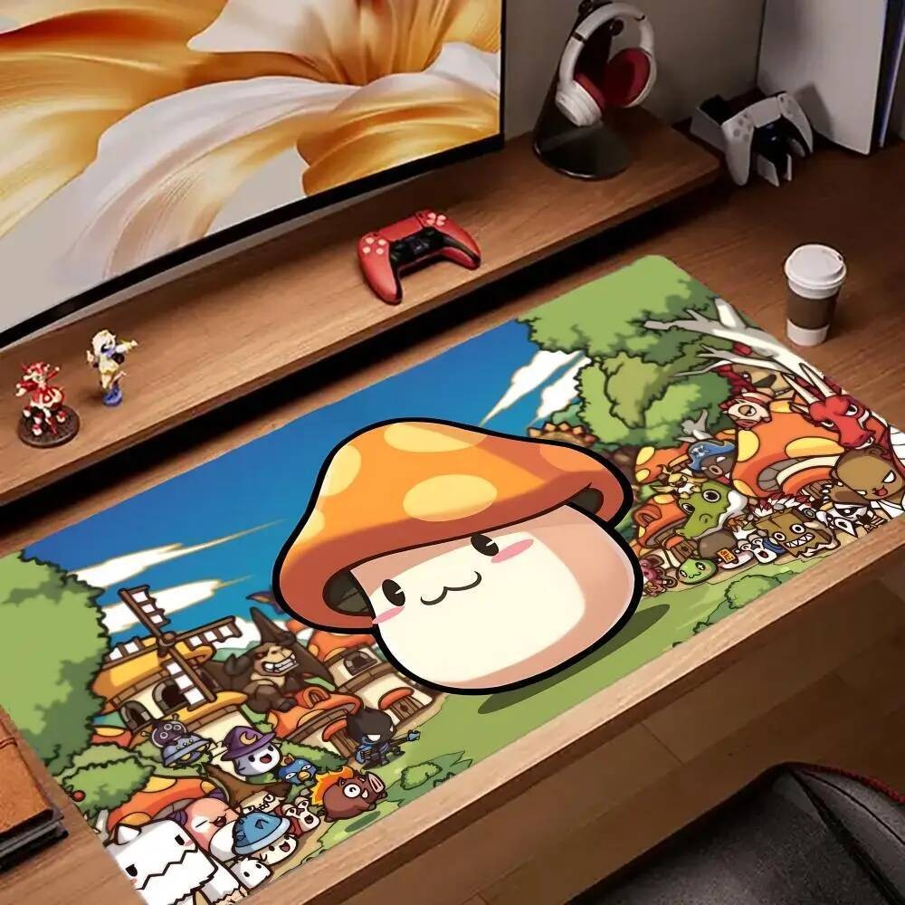 12-Gamer Maplestory Mouse Pad Keyboard Desk Mats, Kawai Rubber, Non ...